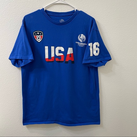 copa america | Shirts | Copa America Soccer Shirt Blue Large | Poshmark